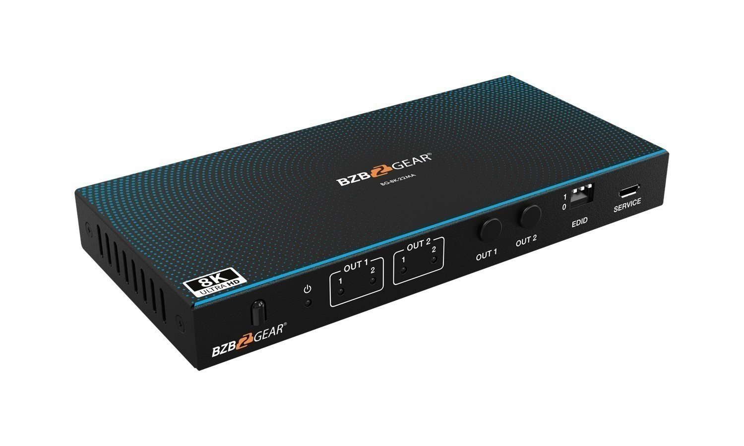 2x2 8K UHD HDMI 2.1 Matrix Switcher with Auto Downscaling/Audio De ...