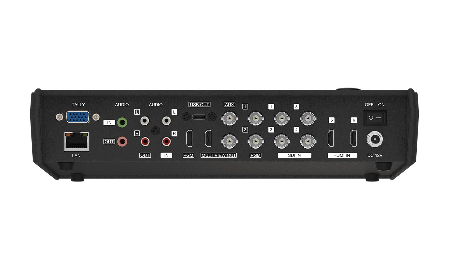 6-Channel 1080P SDI/HDMI Multi-Format Video Switcher Mixer