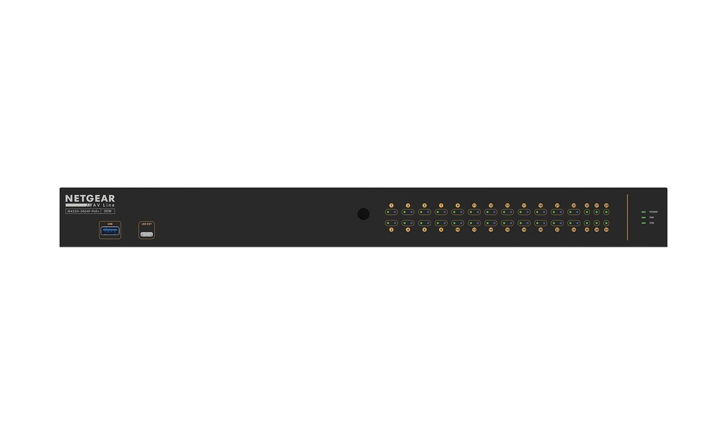 NET-M4250-26G4F-PoE+PC NETGEAR AV LINE 24X1G PoE+ Managed Switch
