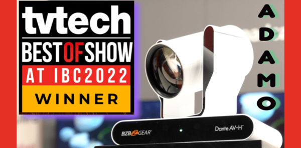 The Adamo 4K Auto-Tracking PTZ Camera Series Wins IBC2022 Best of Show Award | Bzbgear