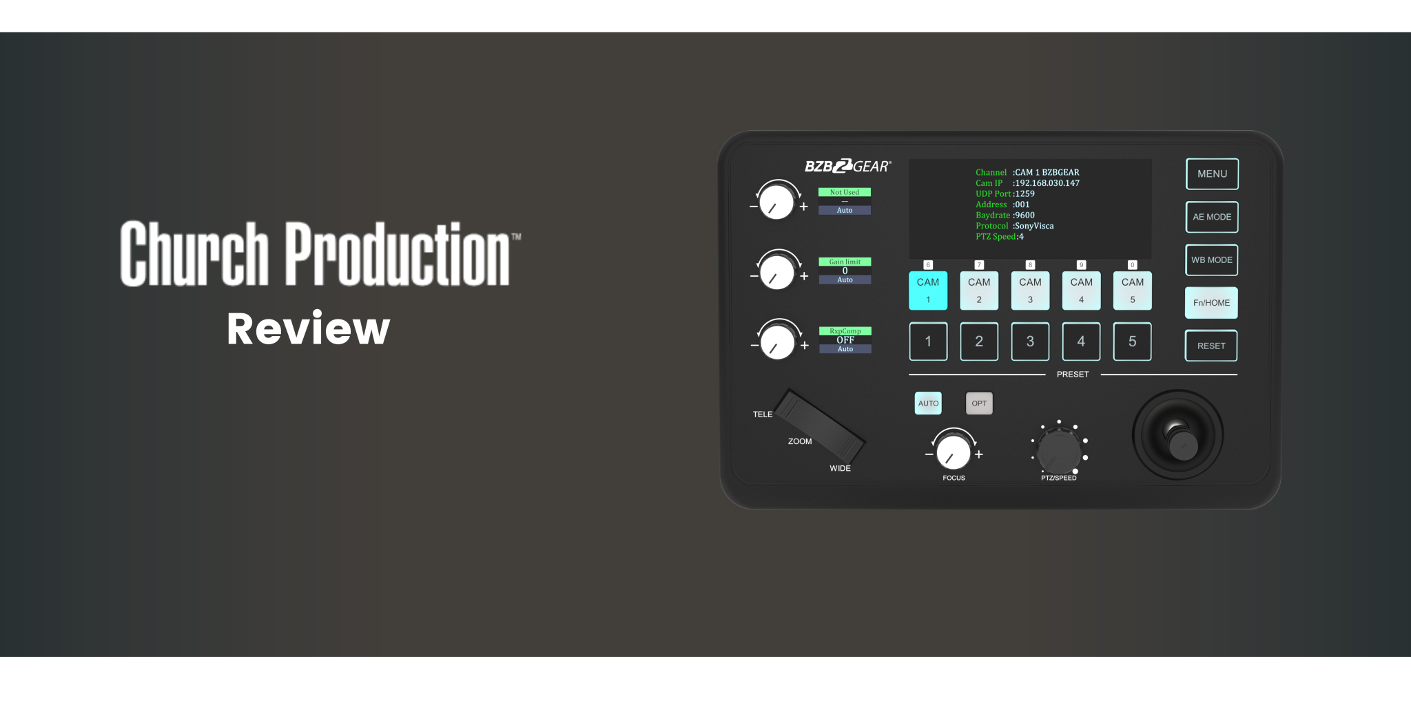 [Church Production] Review: BZBGEAR Commander Jr PTZ Camera Joystick ...