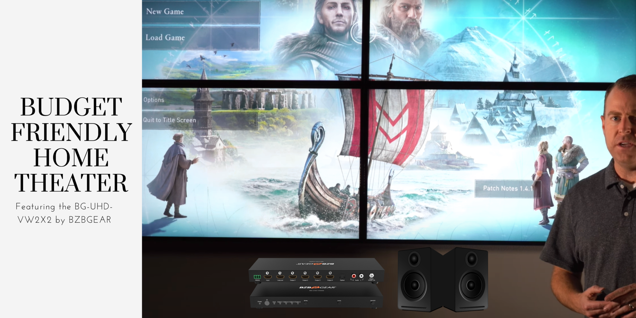 Affordable Home Theater Setup With BZBGEAR | Bzbgear