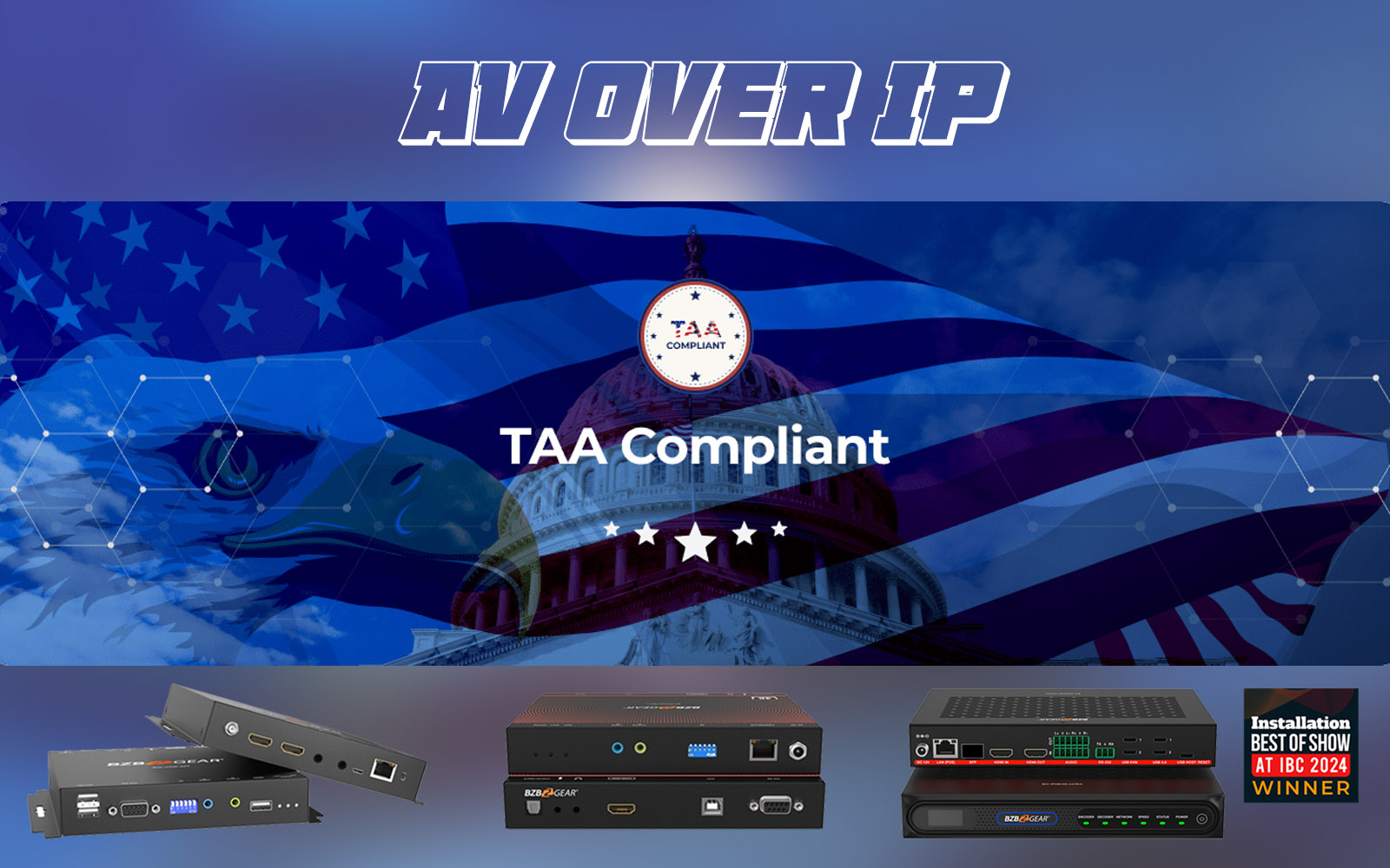 What is AV over IP and the Importance of TAA Compliancy | Bzbgear
