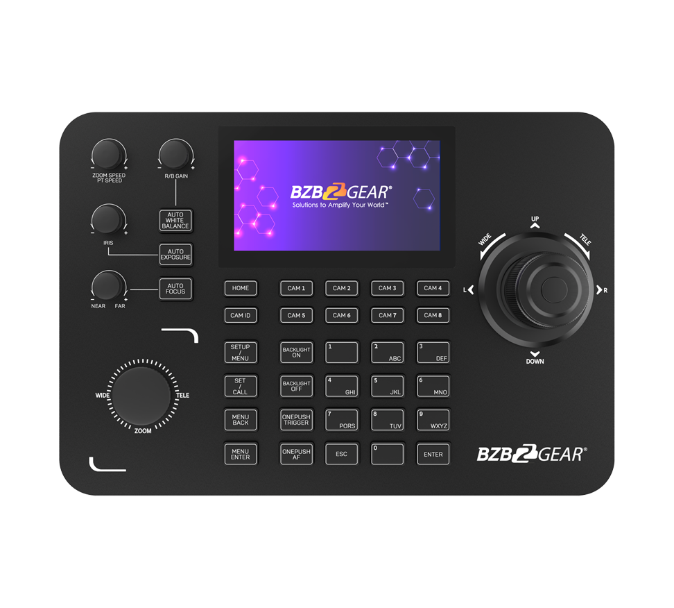 Universal Advanced Serial and IP PTZ Joystick Controller with 5'' Touch ...