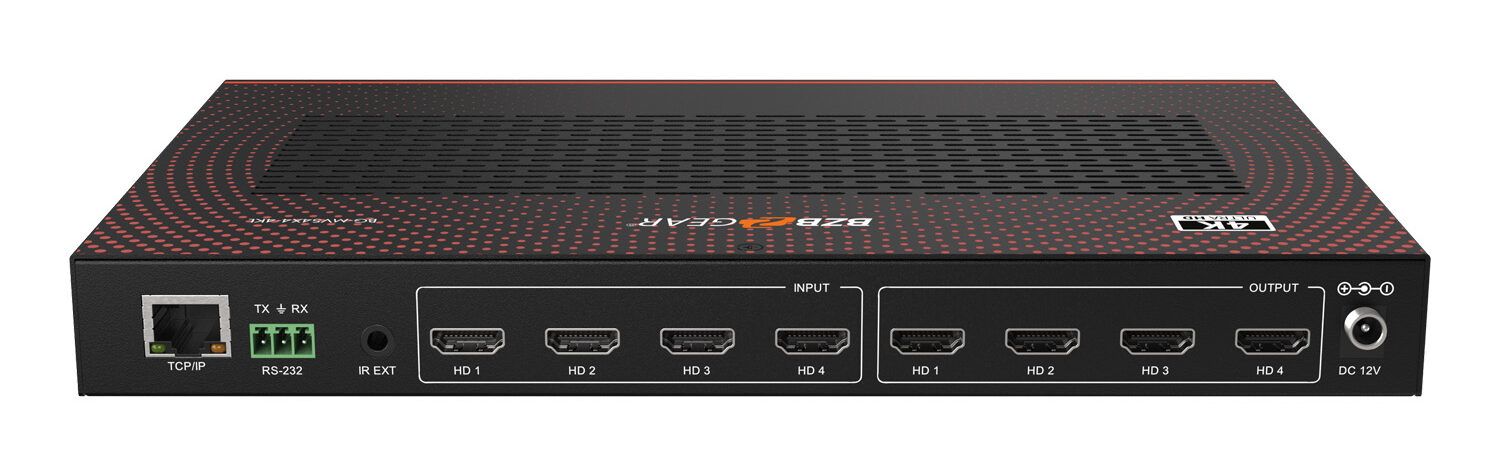 How to Set Up and Control Video Wall / Matrix Switcher BG-MVS4x4-4KL Bzbgear