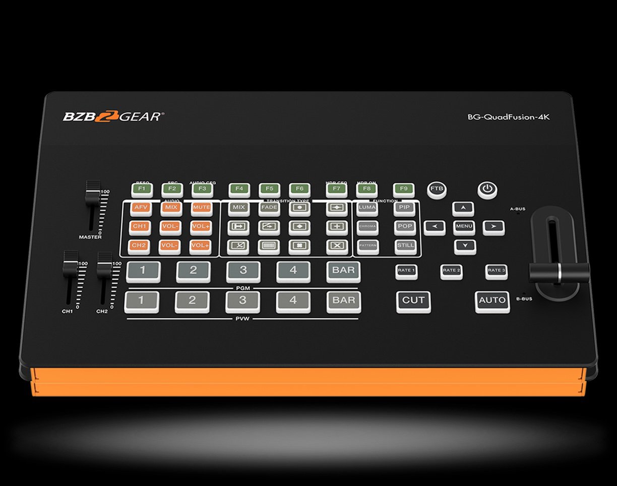 BZBGear Launches BG-QuadFusion-4K: A 4K UHD Live Streaming Switcher ...