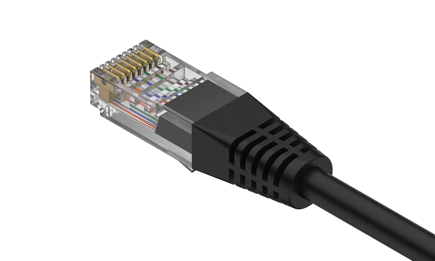 black cat6 network cable